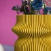 Rib Cinch Vase 3D Printed Vase Dried Flower Vase Modern - Etsy