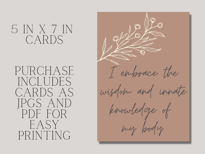 Birth Affirmations Printable, Labor Affirmation Cards Digital Download ...