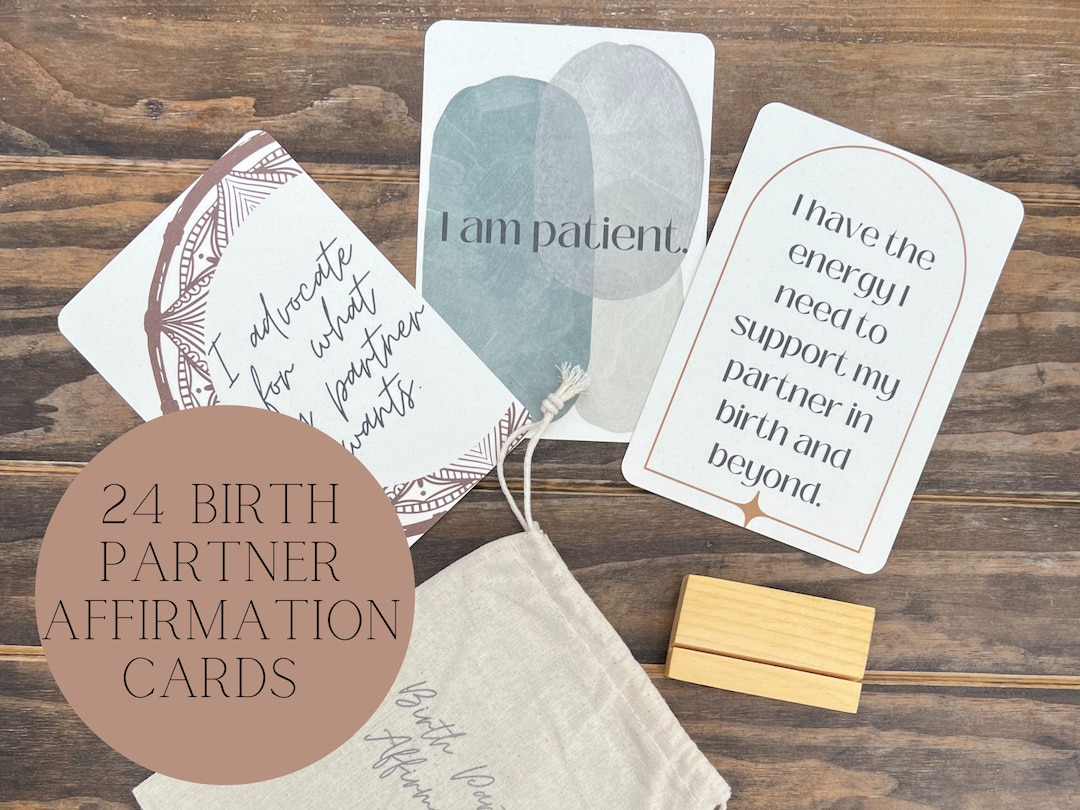 Birth Partner Affirmation Cards | Labor and Delivery | Affirmation ...