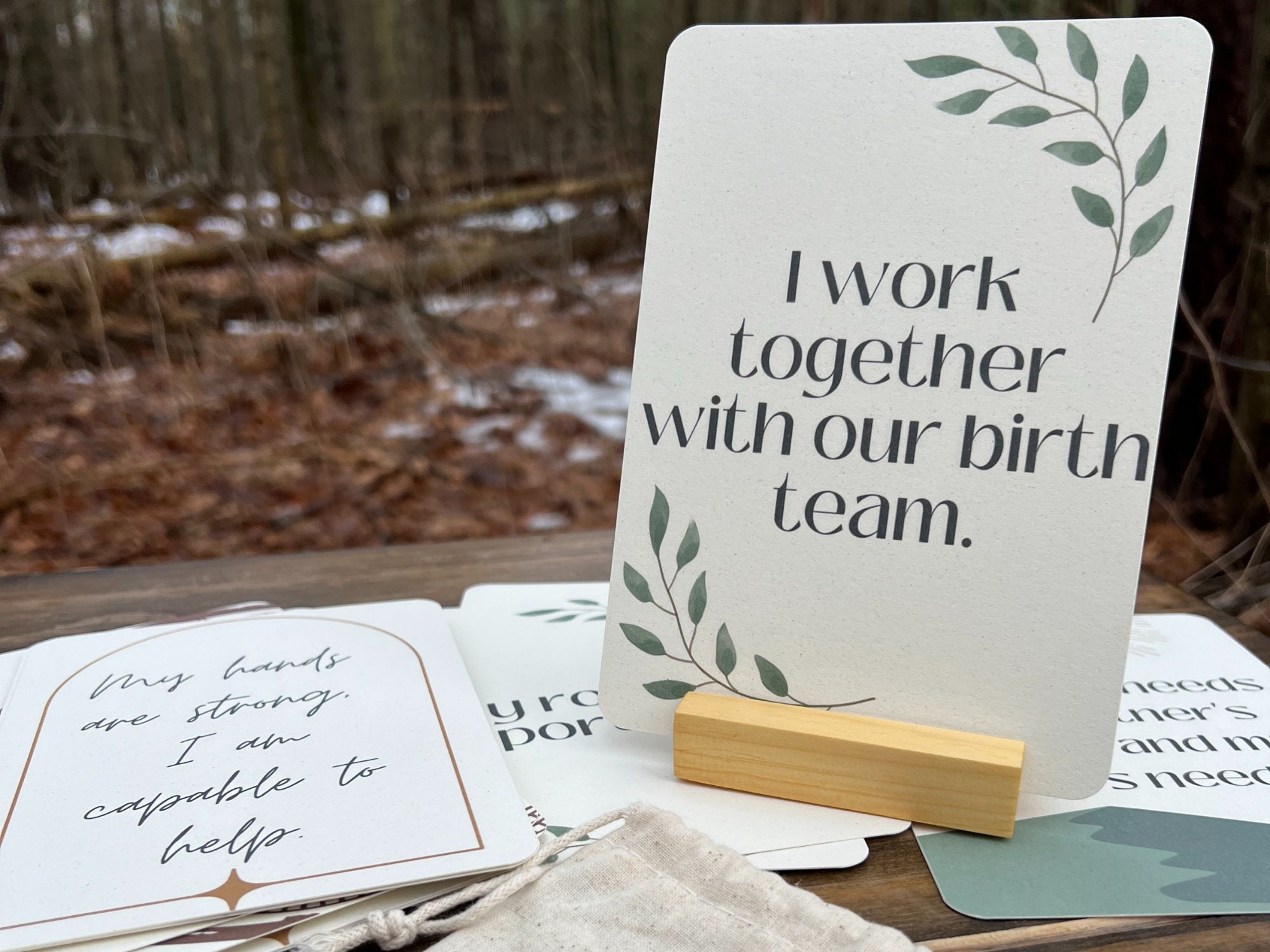 Birth Partner Affirmation Cards Labor and Delivery Affirmation Cards ...