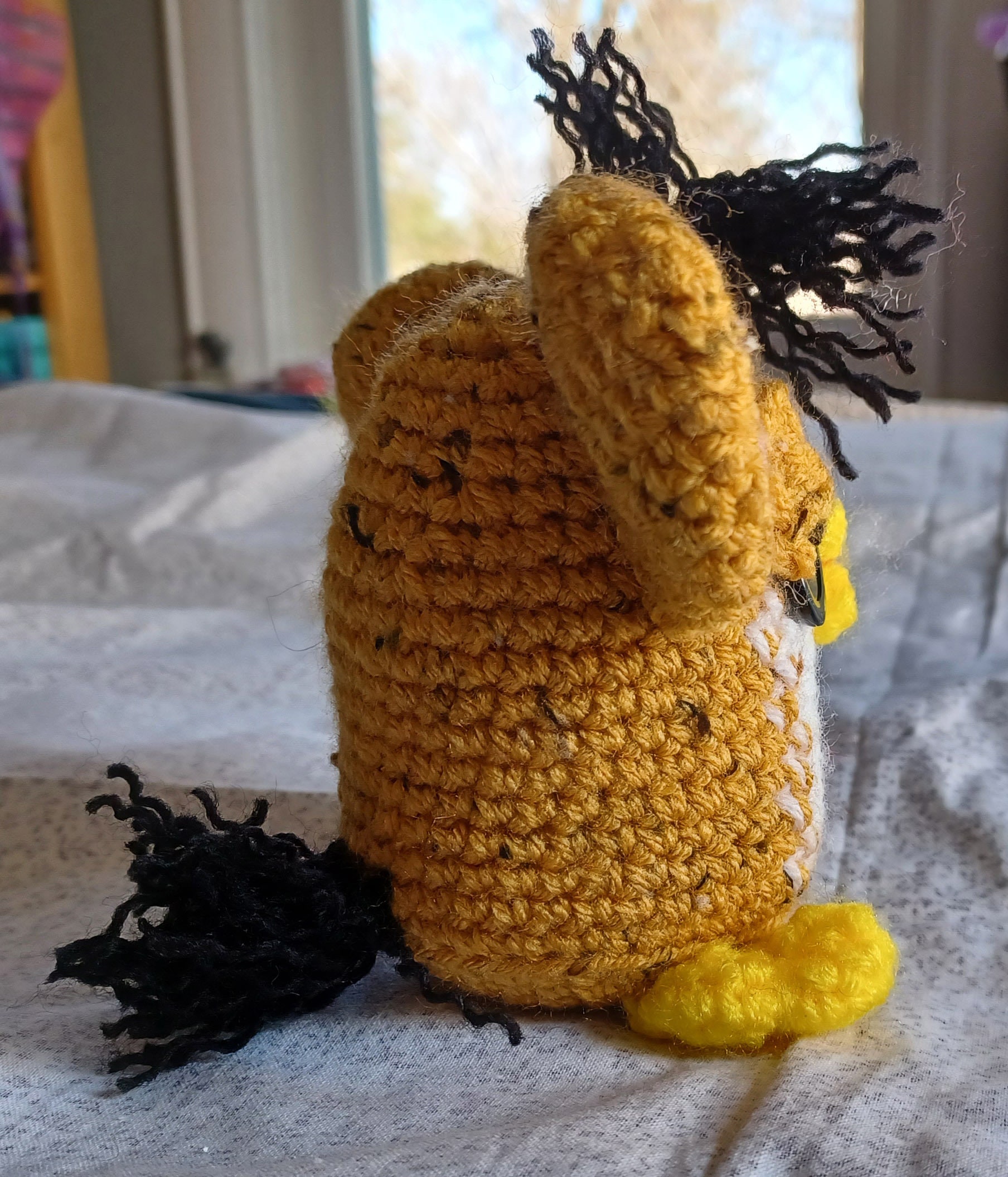 Gold and Black Furby Inspired Plush Toy, Crochet Furby Amigurumi, Furby ...