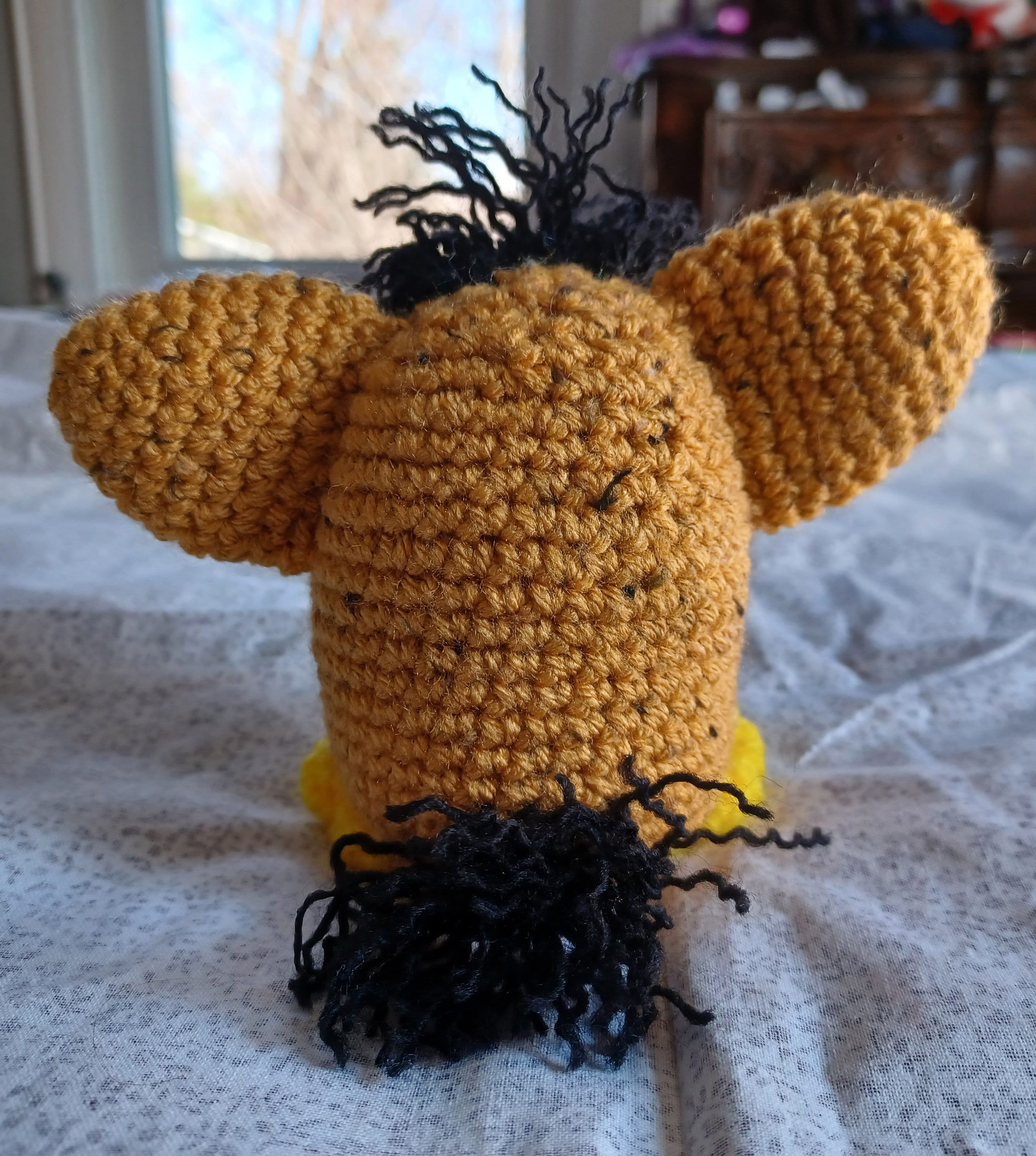 Gold and Black Furby Inspired Plush Toy, Crochet Furby Amigurumi, Furby ...