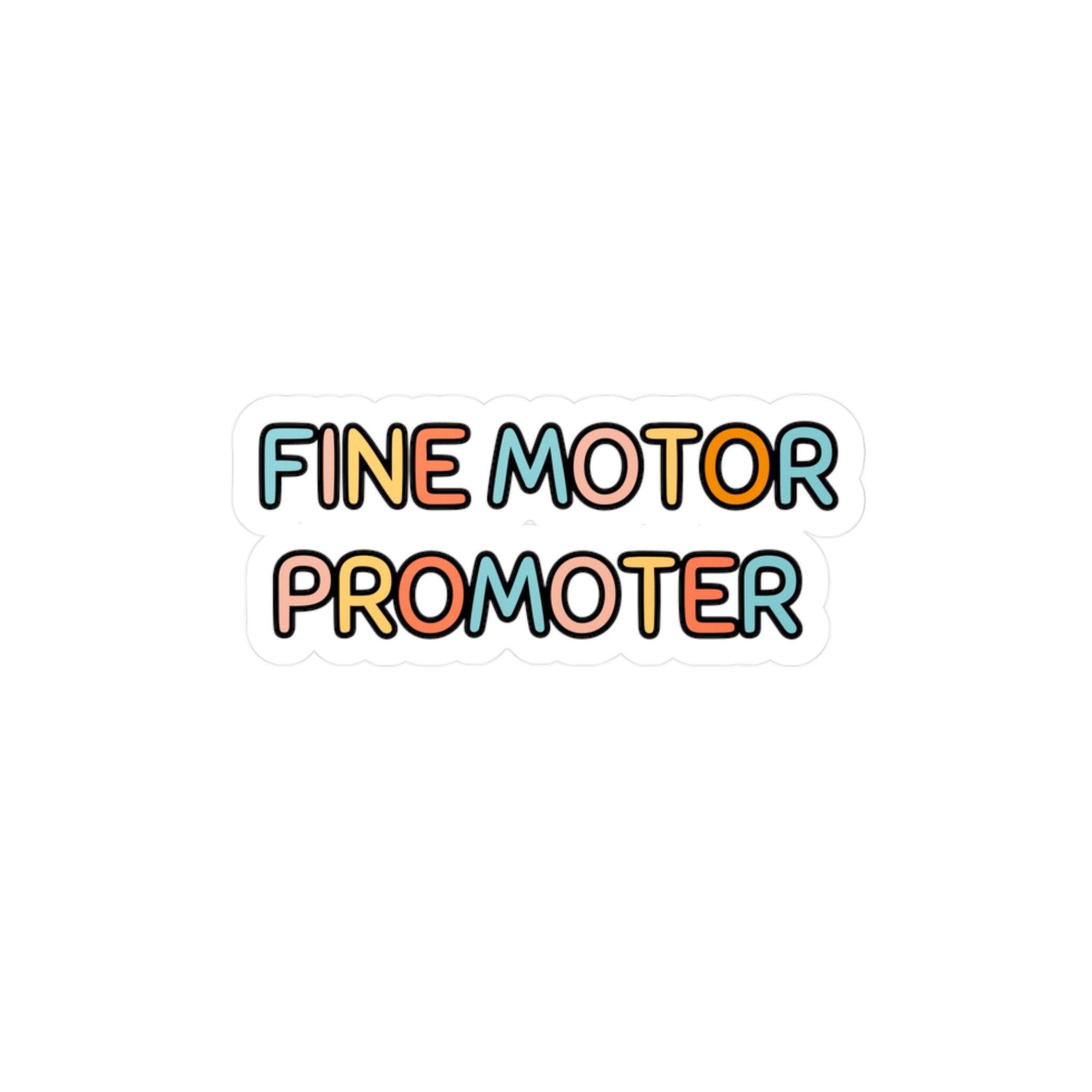 Fine Motor Promoter Sticker - Etsy