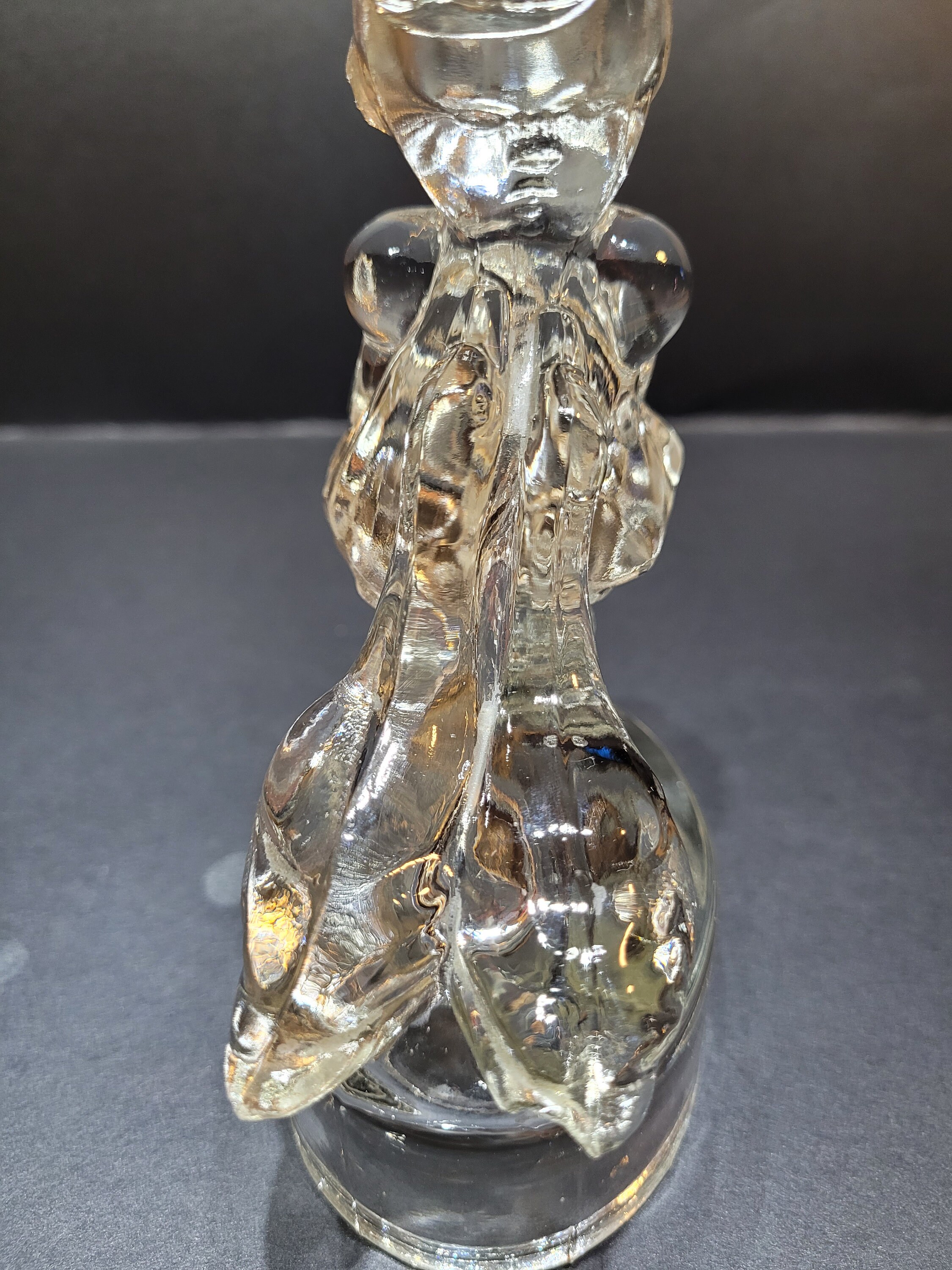 Vintage LE Smith Glass Girl With Geese Figurine, Book Ends - Etsy
