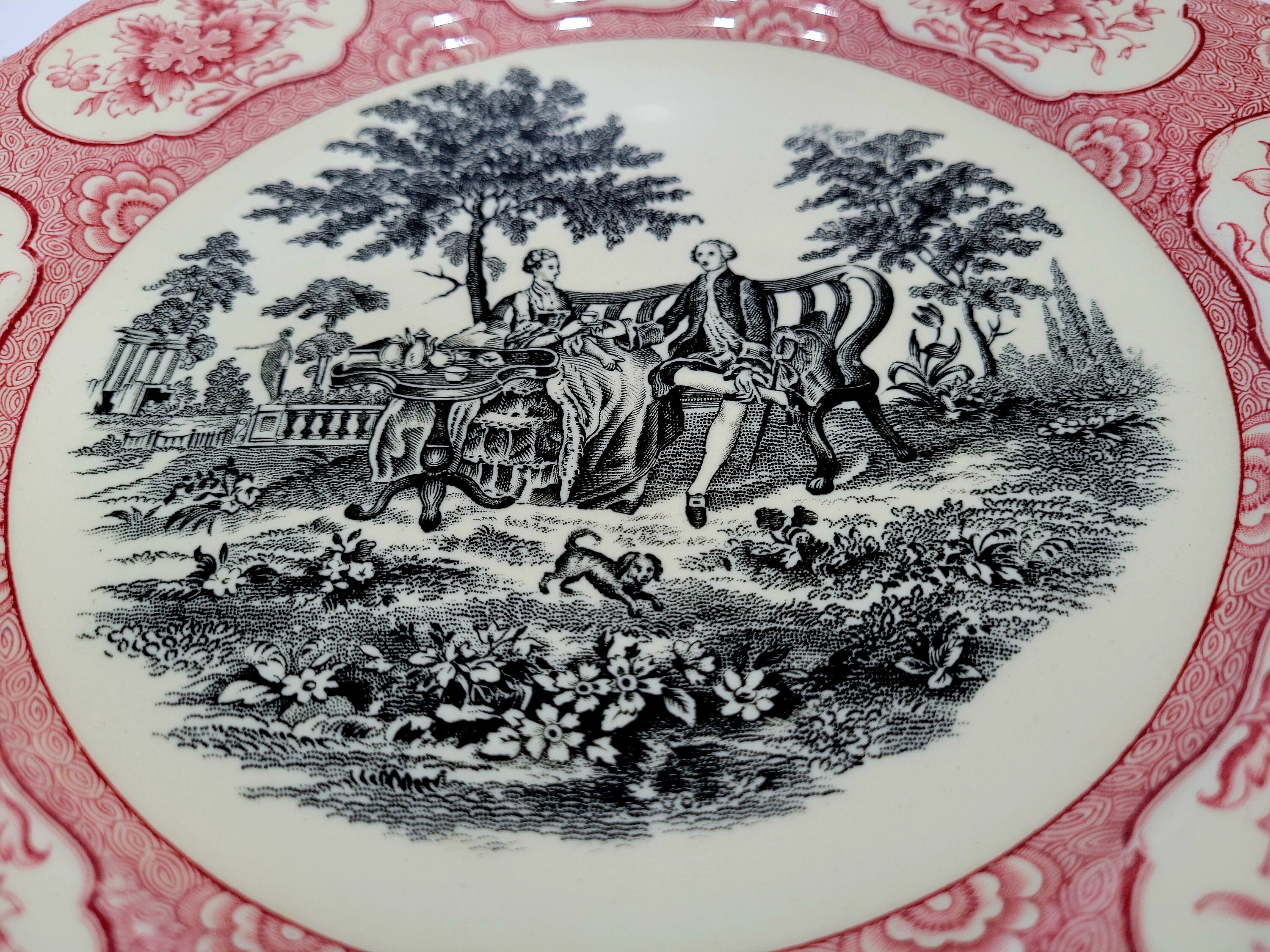 Antique Rose Terrace China Plate by Adam's Est 1657 England - Etsy