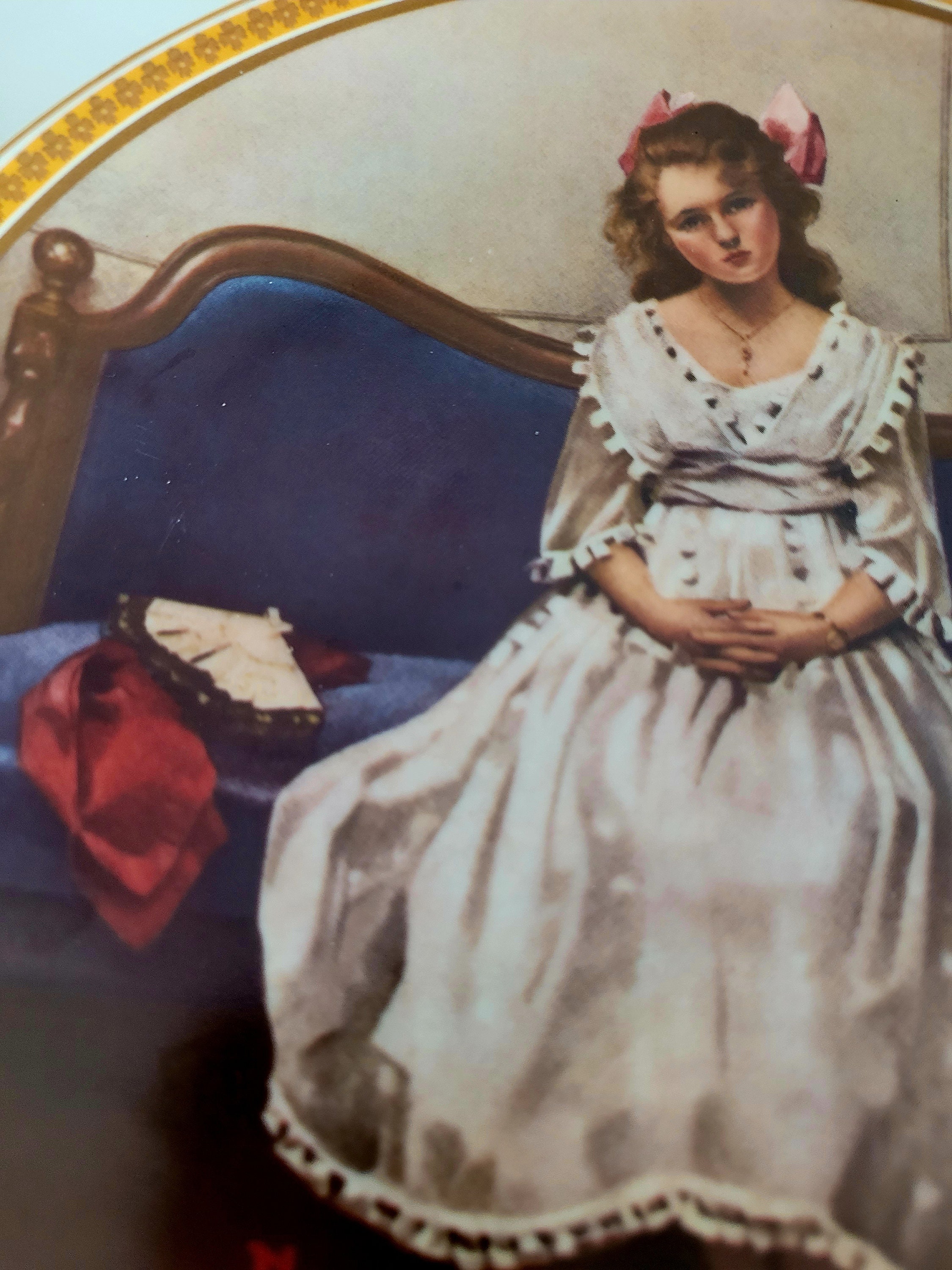 Vintage Collector Plate waiting at the Dance - Etsy