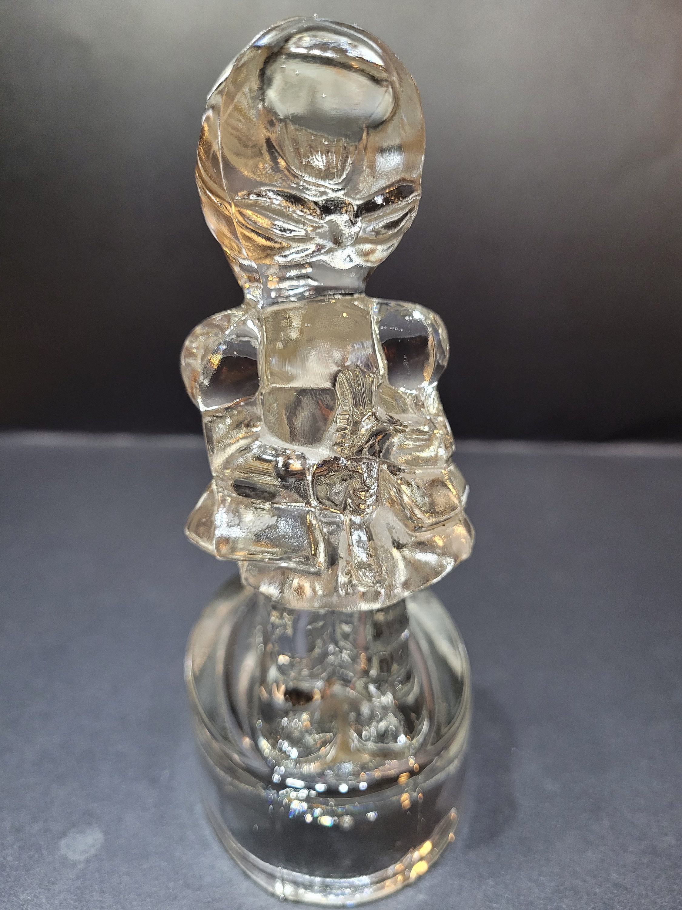 Vintage LE Smith Glass Girl With Geese Figurine, Book Ends - Etsy