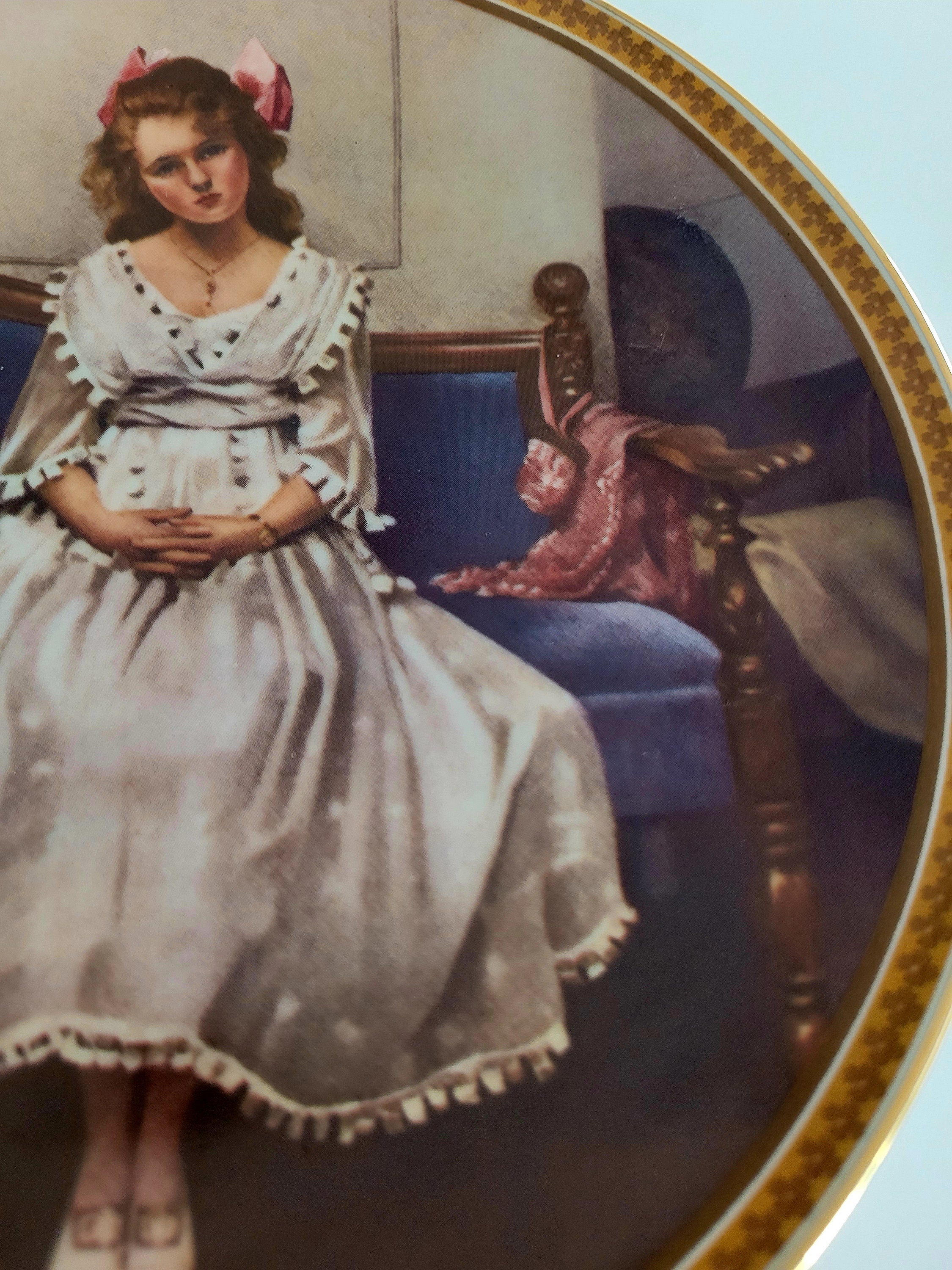 Vintage Collector Plate waiting at the Dance - Etsy