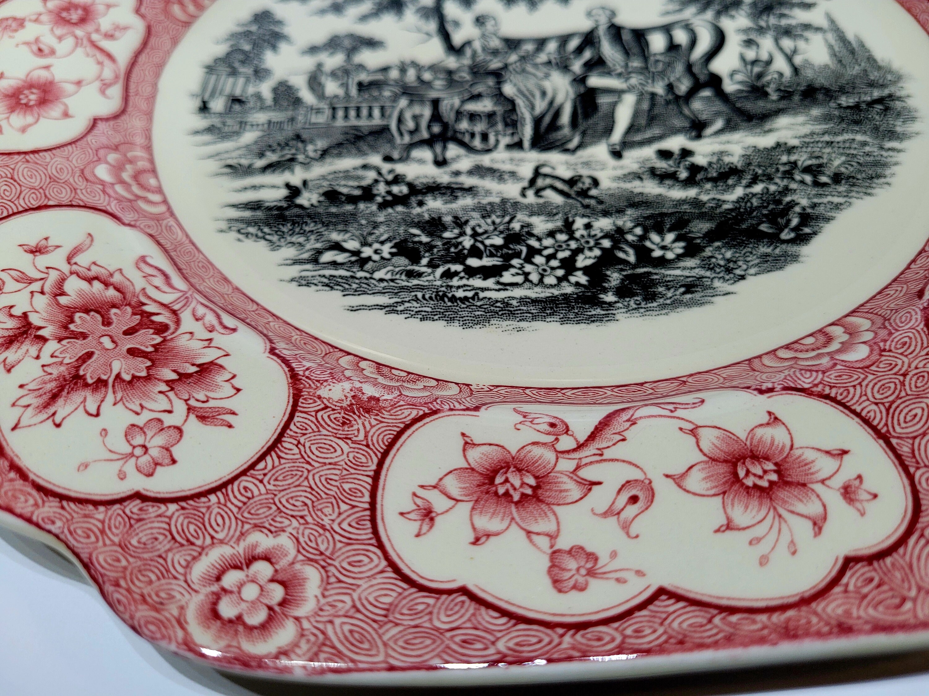 Antique Rose Terrace China Plate by Adam's Est 1657 England - Etsy
