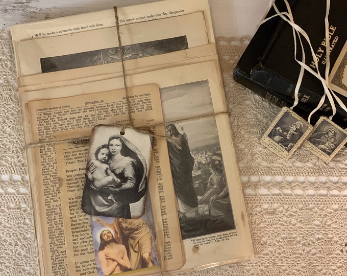 Ephemera Pack, "the Believer" 30 Pc Vintage Religious Ephemera for Junk ...