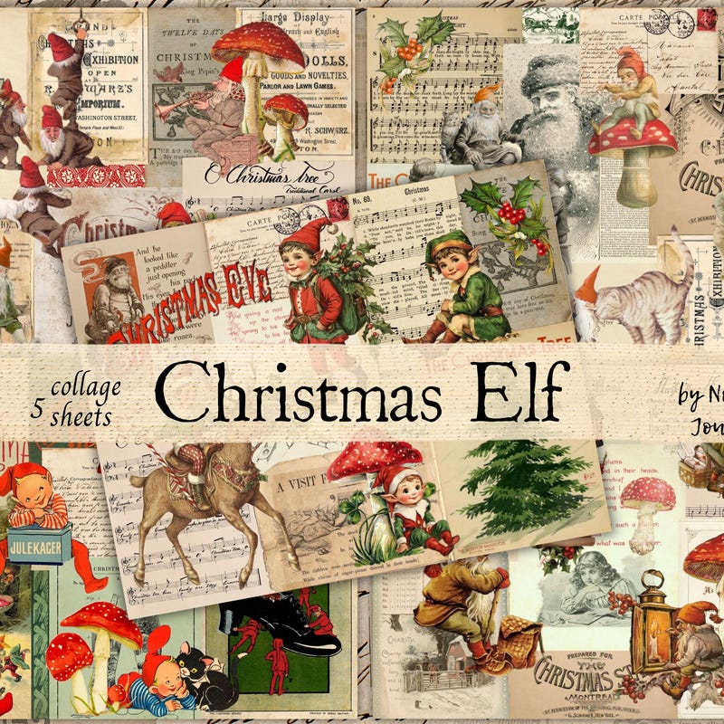 Christmas Pixie Elf Clip Art - Etsy
