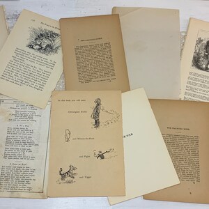 PAPER BUNDLE 60 or 100 Pc Vintage, Genuine Old Ephemera, Book Pages ...