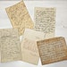 HANDWRITTEN LETTERS Digital Download, Printable Aged Letters for Junk ...