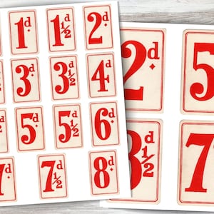 OLD PRICE TAGS Digital Download, Ephemera Junk Journal Tags, Vintage ...