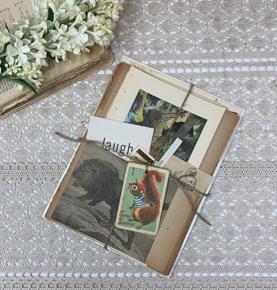 30 Pc Vintage ZOO Junk Journal Kit, Animal Ephemera Pack, Vintage ...