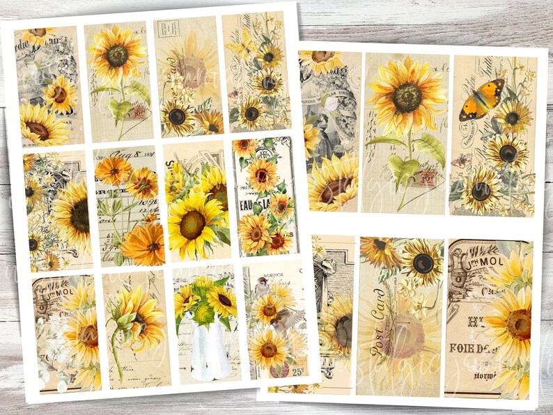 FLOWER GARDEN Digital Download, Vintage Printable Flower Tags for Junk ...