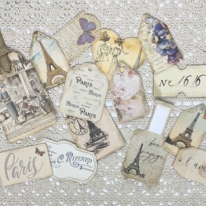 FRENCH FLAIR Pockets & Tags, Digital Ephemera Junk Journal Download ...