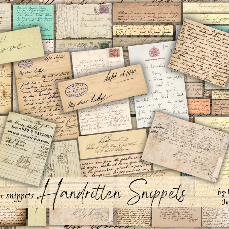 Hand Written Letters Art - Etsy