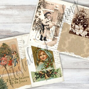 TIS THE SEASON Digital Bundle Download, 10 Pages Printable Victorian ...
