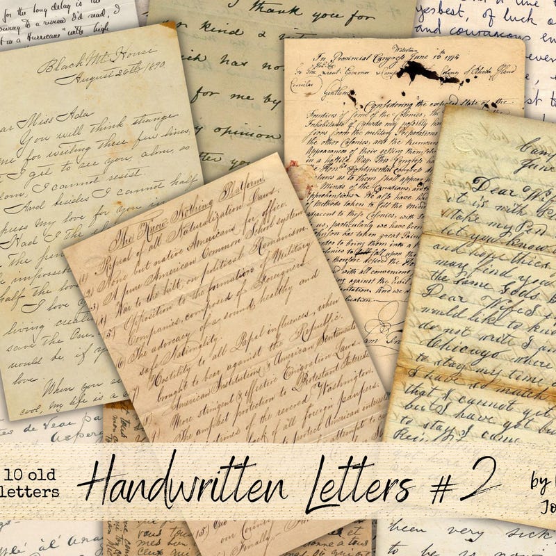 Antique Hand Written Letters - Etsy