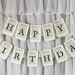 HAPPY BIRTHDAY BANNER, Handmade Vtg Book Page Banner, Book Birthday ...