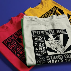 Powerline Stand Out World Tour Poster T-shirt - Etsy