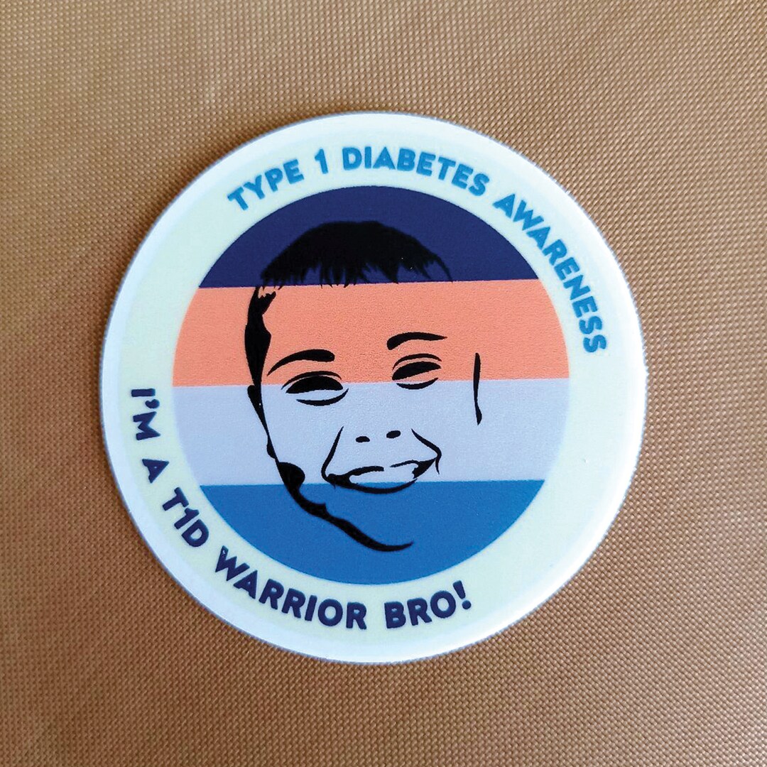 Type 1 Diabetes Awareness | T1D Warrior | Vinyl Sticker | 2" X 2" - Etsy