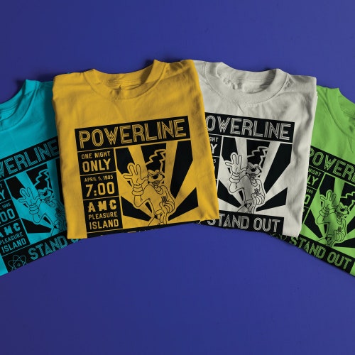 Powerline Stand Out World Tour Poster T-shirt - Etsy