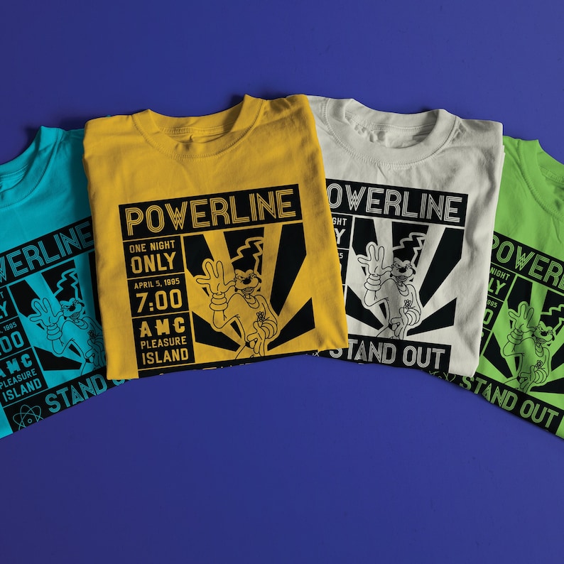 Powerline Stand Out World Tour Poster T-shirt - Etsy