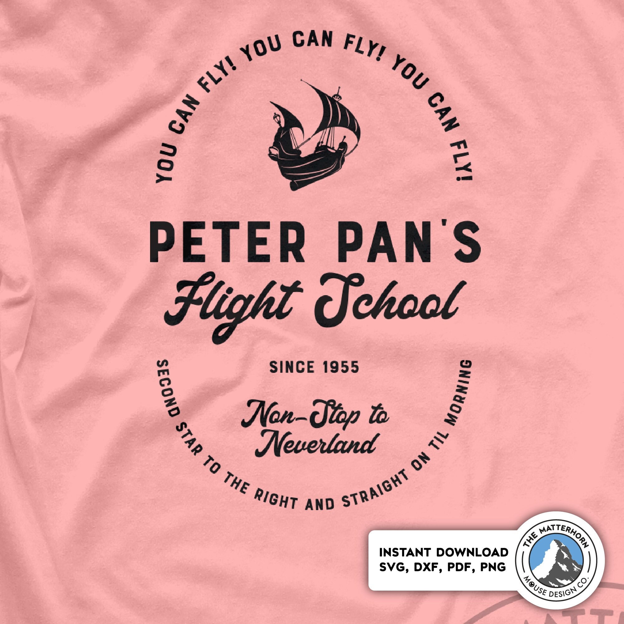Peter Pan's Flight School SVG Bundle - Etsy