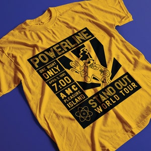Powerline Stand Out World Tour Poster T-shirt - Etsy