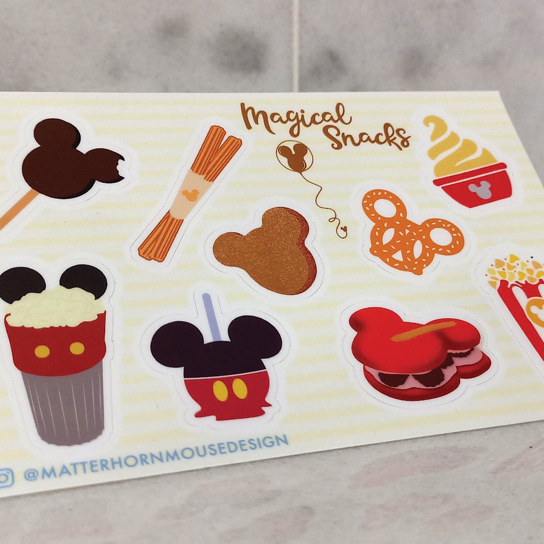 Magical Snacks | 9 Stickers | Vinyl Sticker Sheet | 4" X 6" - Etsy