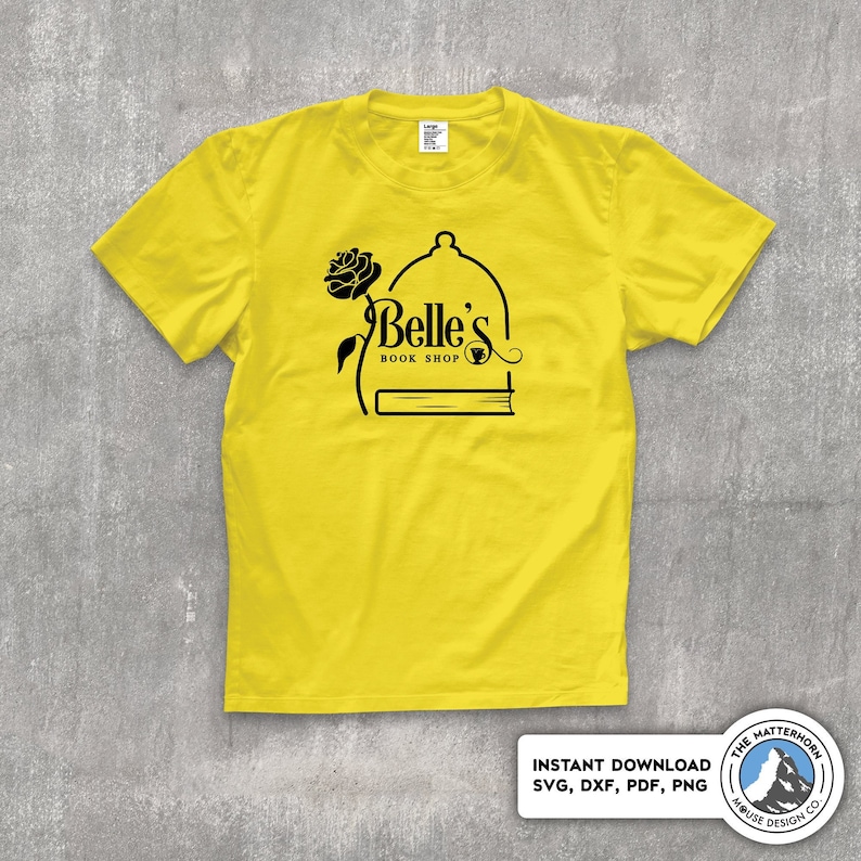 Belle's Book Shop SVG Bundle - Etsy