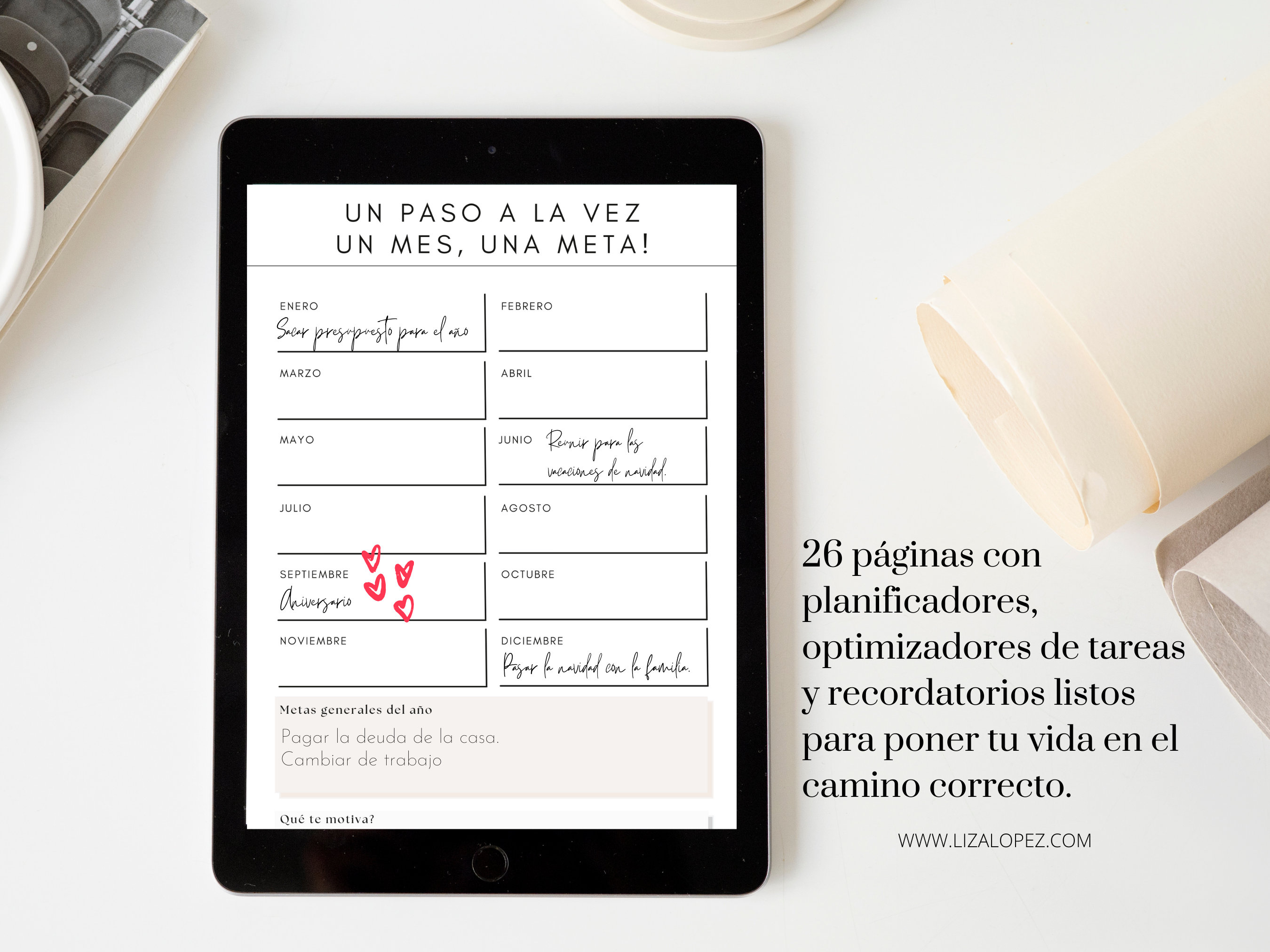 Productivity Planner 2023, Goals, Organizer, Calendar, Plan, Meal ...