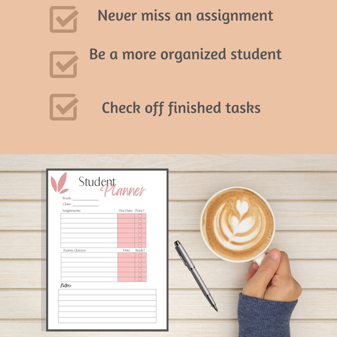 Student Printable PDF Planner Schedule - Etsy