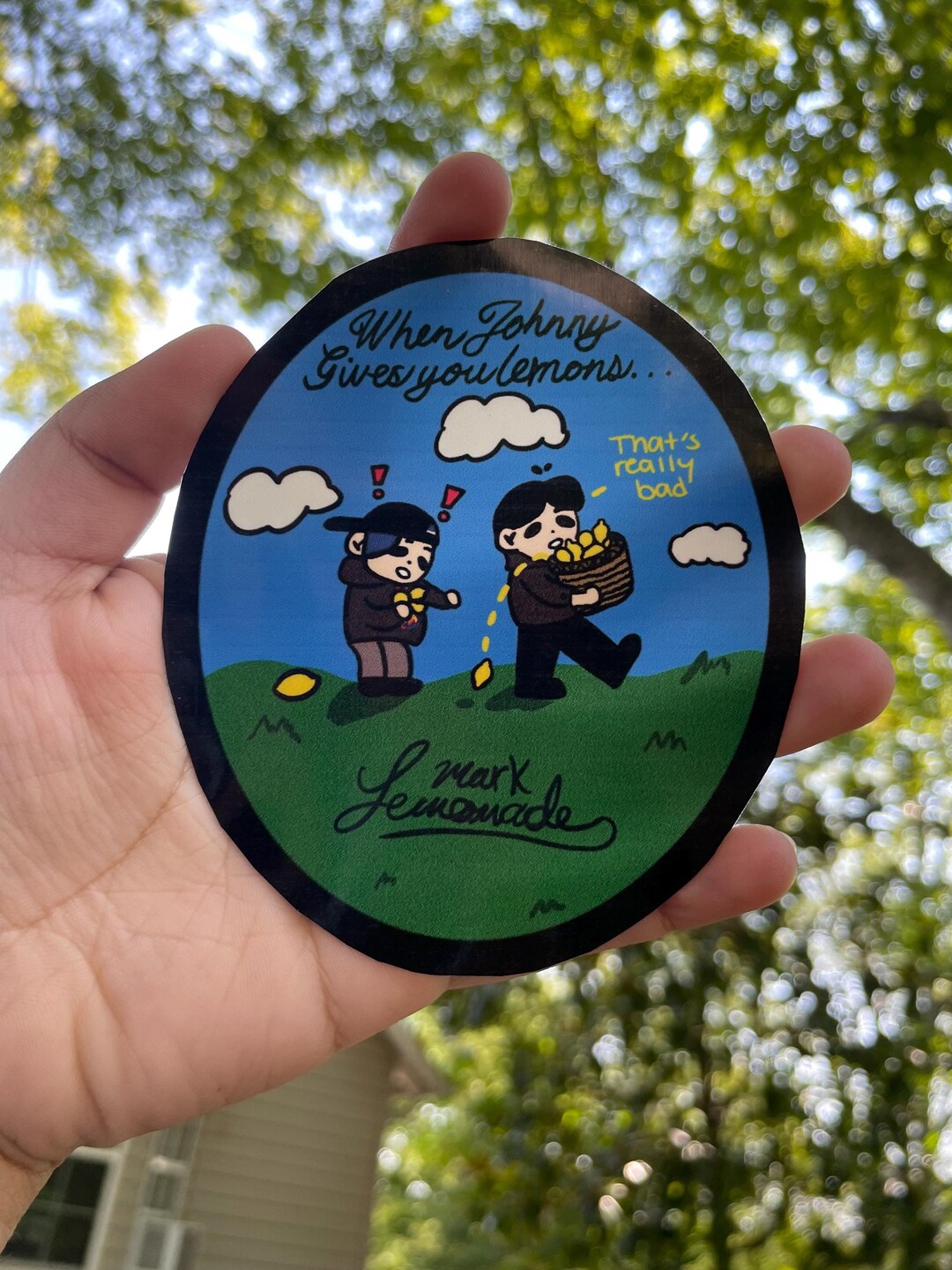 NCT When Johnny Gives You Lemons Sticker Homemade Vinyl Sticker Please ...