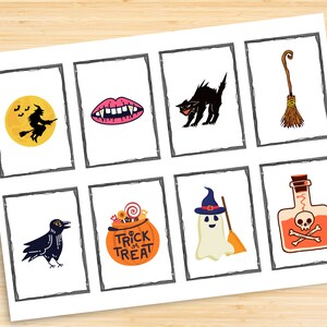 Halloween Memory Game, Printable Halloween Matching Game, Fall Game for ...
