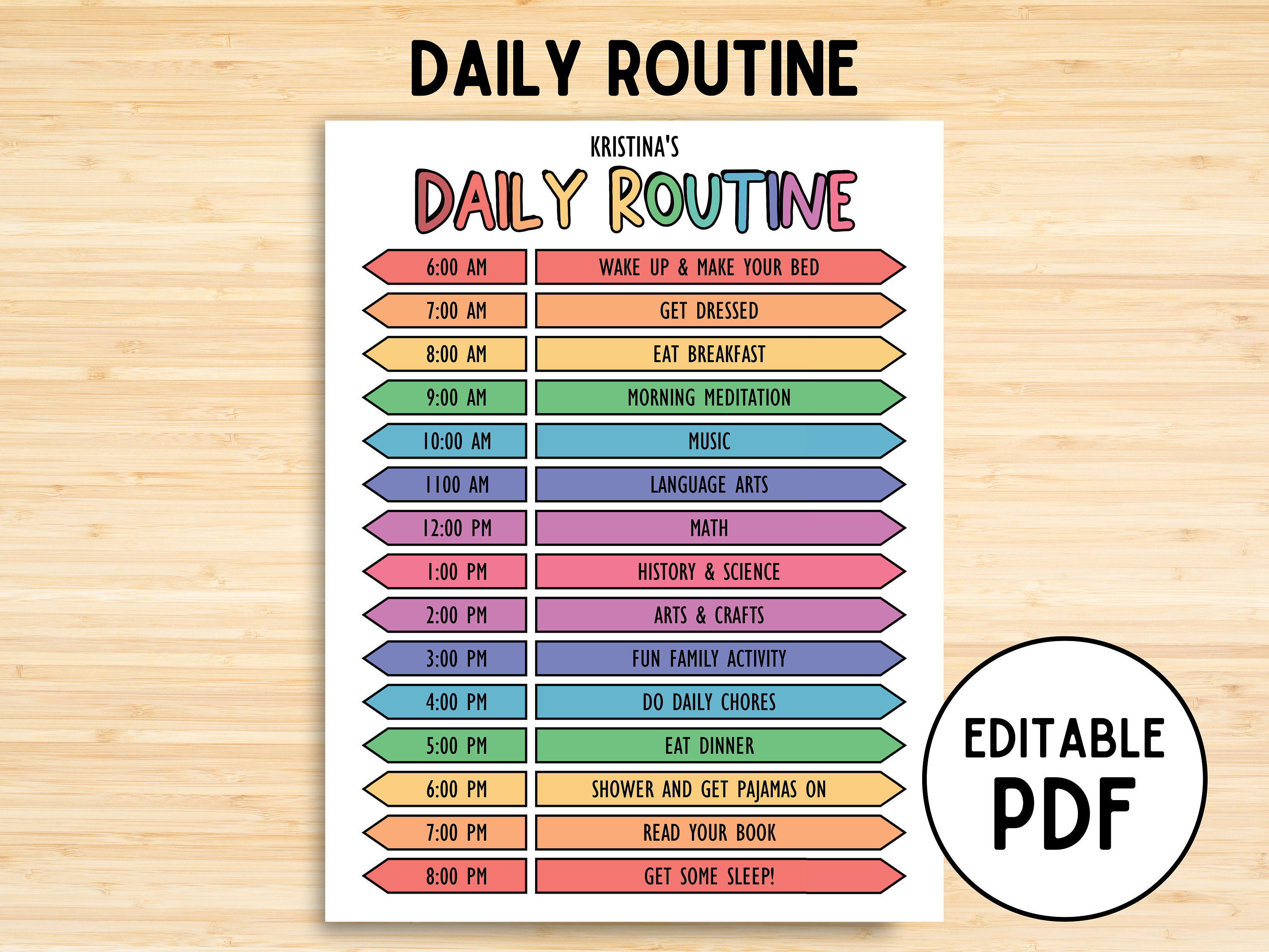 Kids Daily Schedule, Homeschool Daily Routine, Kids Daily Routine ...