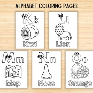 26 Printable Alphabet Coloring Pages Worksheets for Kids, Preschool ...