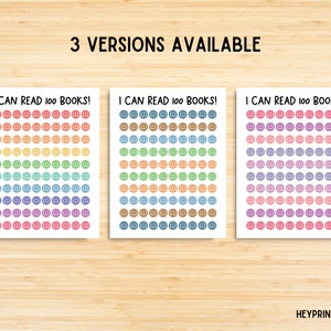 Printable Kids Book Tracker, 100 Book Challenge, Elementary School ...