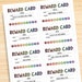 Punch Cards Kids Loyalty Reward Card for Parents or Teachers - Etsy