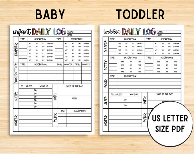 My Day Today, Daycare Daily Report, Fillable Daily Report for Daycare ...