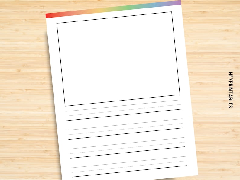 Printable Kids Story Paper, Children's Draw and Write Template, Kids ...