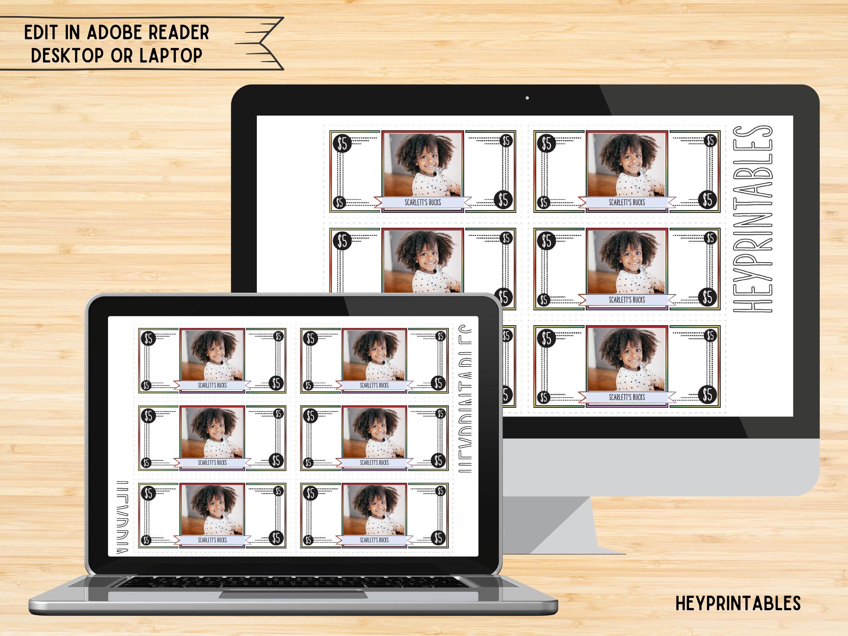 Editable Photo Mom Chore Bucks Printable, Behavior Bucks, Chore Bucks ...