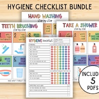 Hygiene Routine Checklist for Kids - Etsy