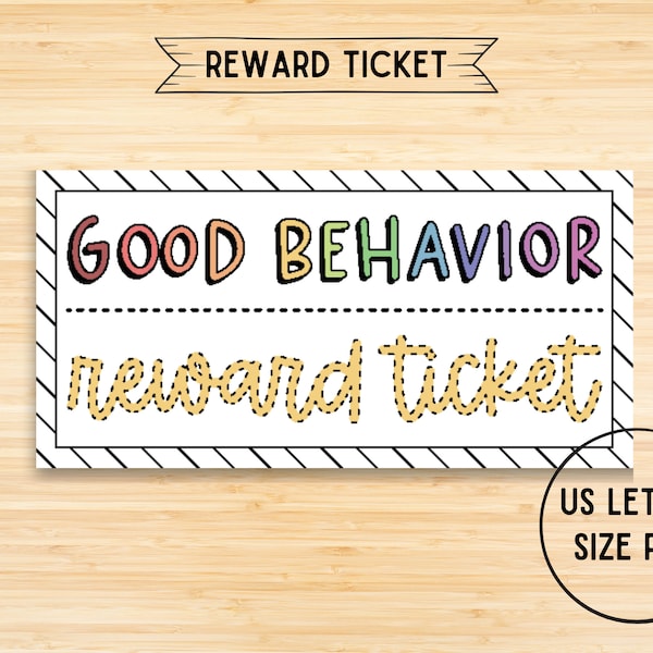 Ticket Reward Chart - Etsy