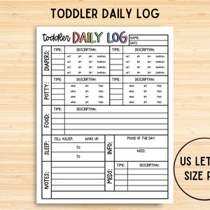 Baby & Toddler Daily Log, Baby Activity Log, Daycare Business Forms ...