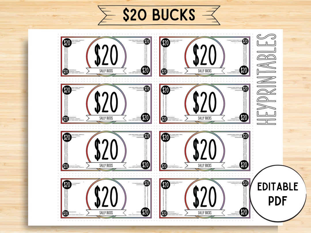 Editable Mom Chore Bucks Printable, Behavior Bucks, Chore Bucks, Reward ...