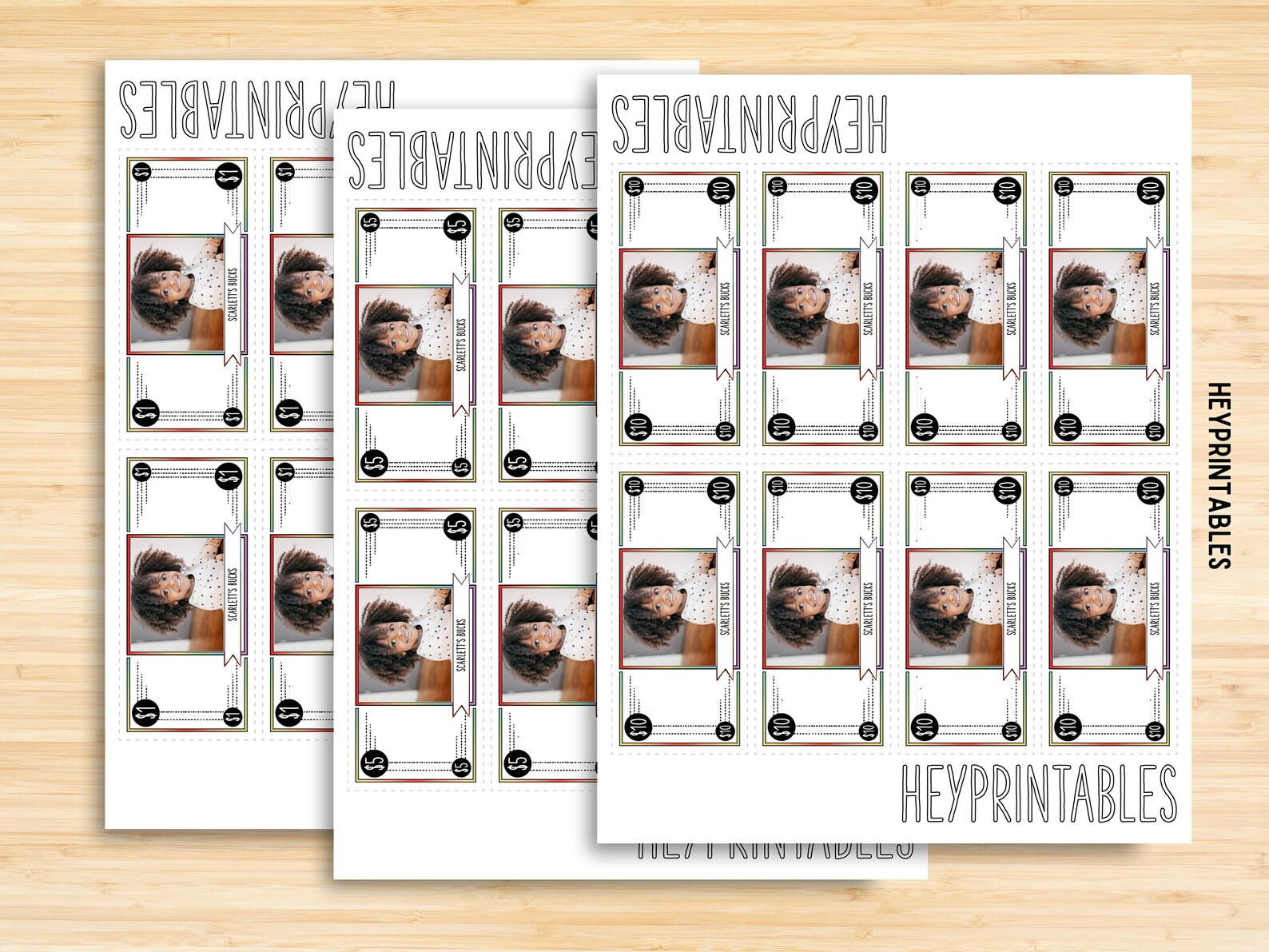 Editable Photo Mom Chore Bucks Printable, Behavior Bucks, Chore Bucks ...