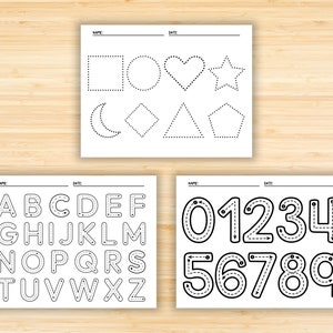 Tracing Practice, Pre-writing Worksheets, Line Tracing, Toddler ...